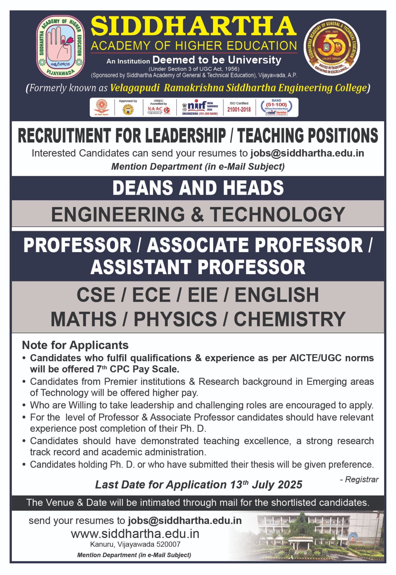 Careers – Siddhartha University